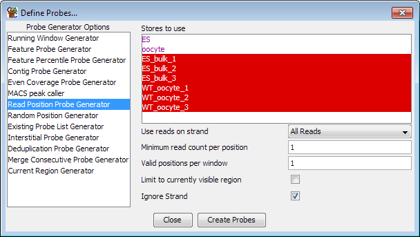 Read Position Probe Generator